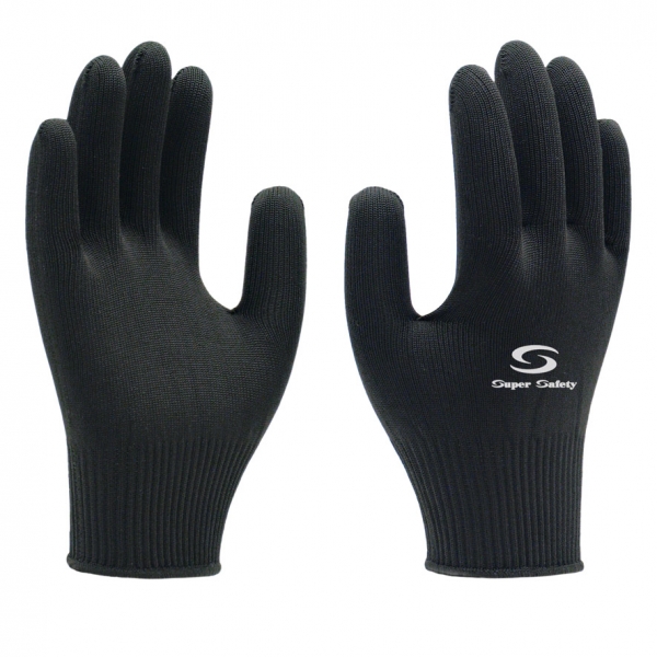 Luva Poliamida com Banho em PU Preta - SS 1003 - Polo do EPI - Muito ...